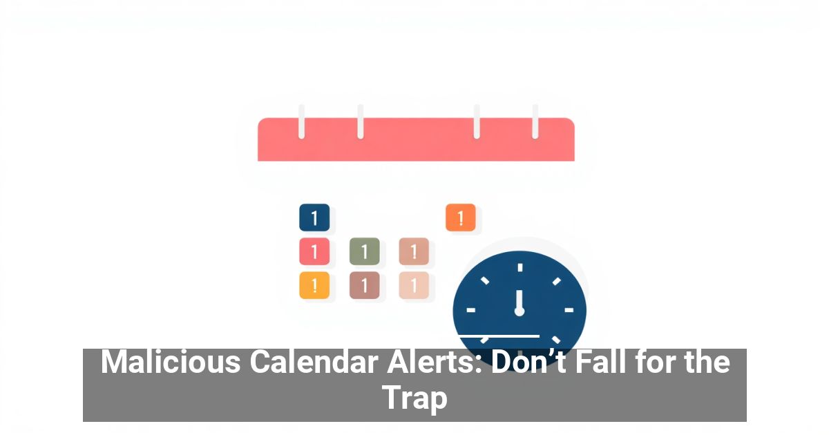 Malicious Calendar Alerts: Don’t Fall for the Trap | Computer ...